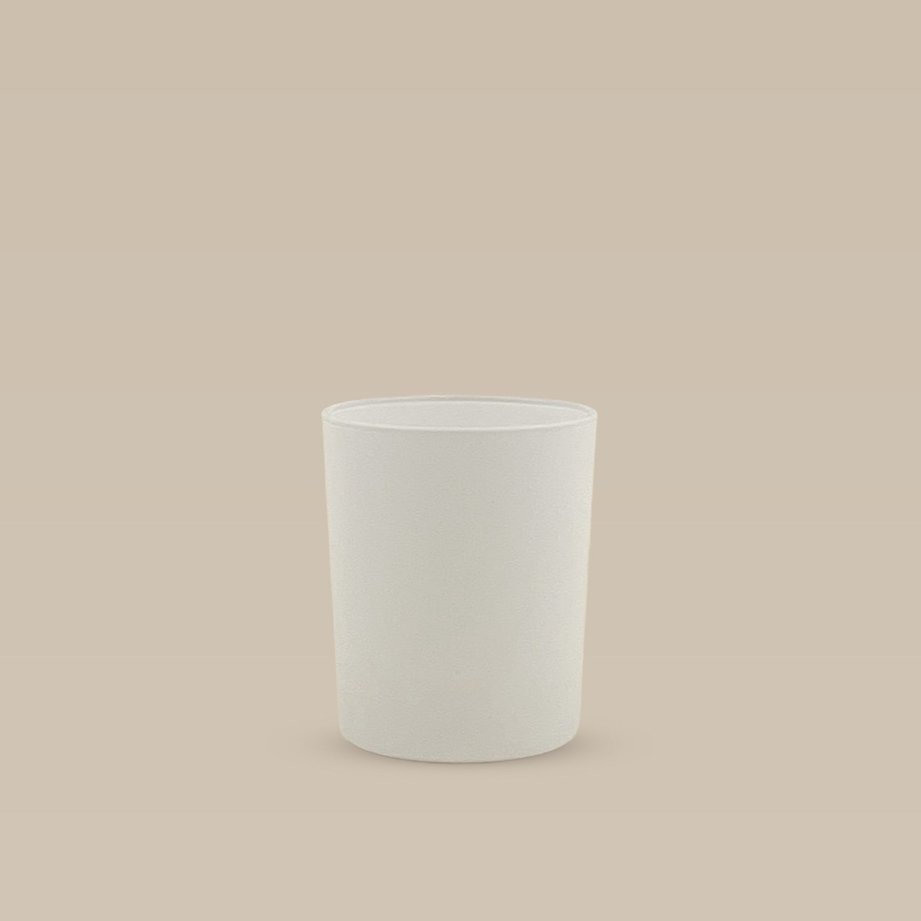 Verre laqué blanc mat 250 ml / bougie 180 g | Candelis